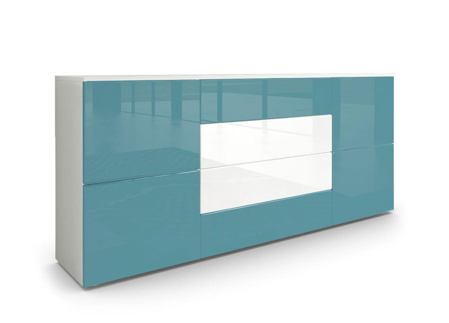 Meuble buffet design 4 portes et 4 tiroirs salon séjour