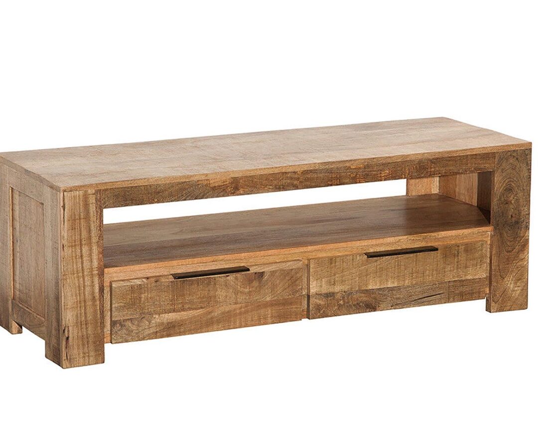 Meuble tv 180cm aspect bois de chêne artisan naturel