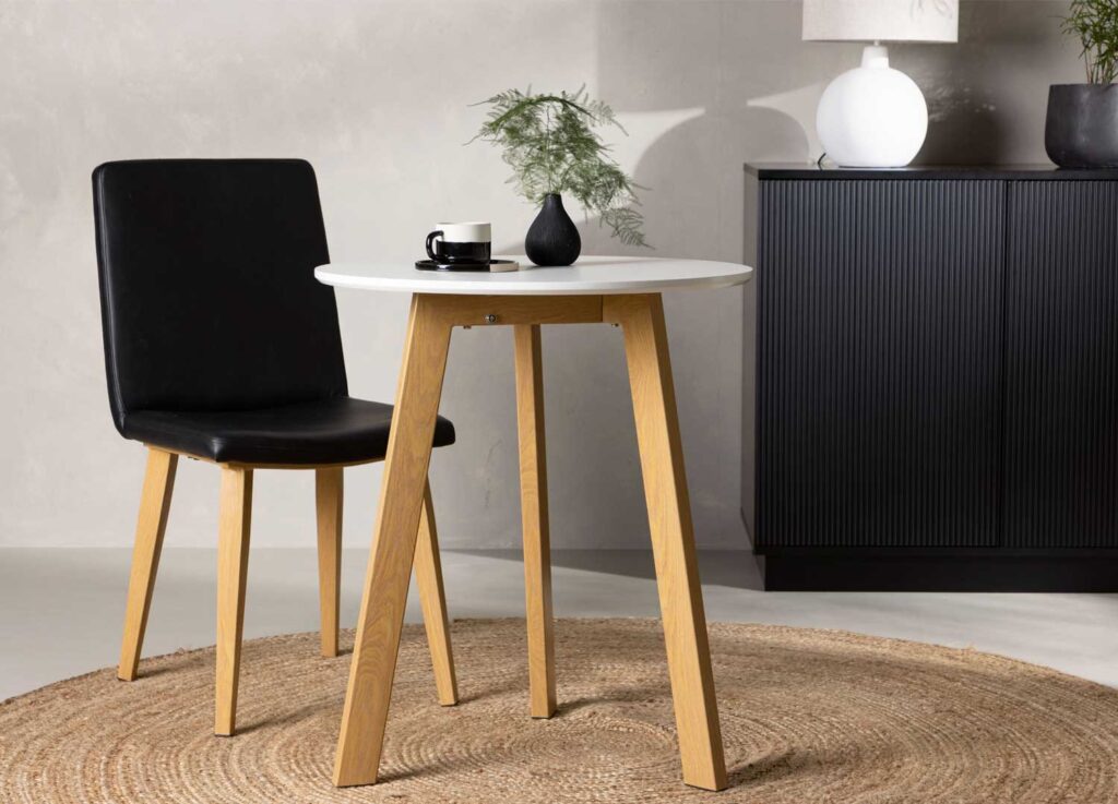 Petite table ronde scandinave pas cher 65 cm