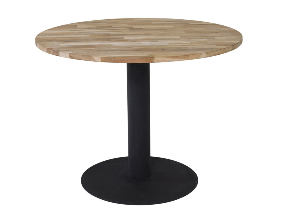 Table de repas ronde en bois massif 140 cm