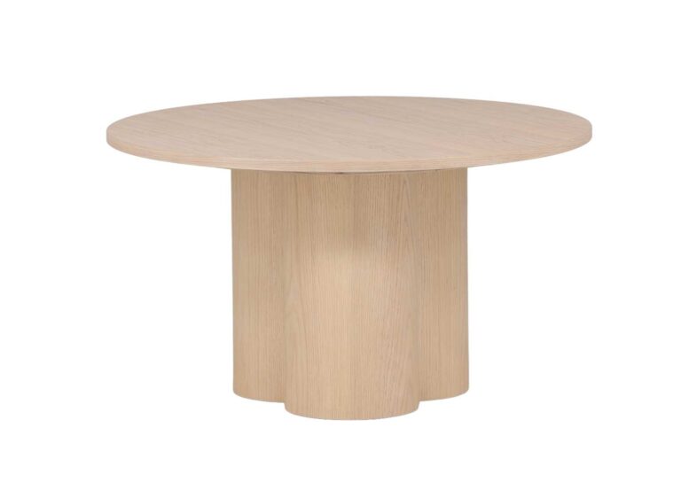 Table basse ronde 80 cm pieds en forme de cylindre